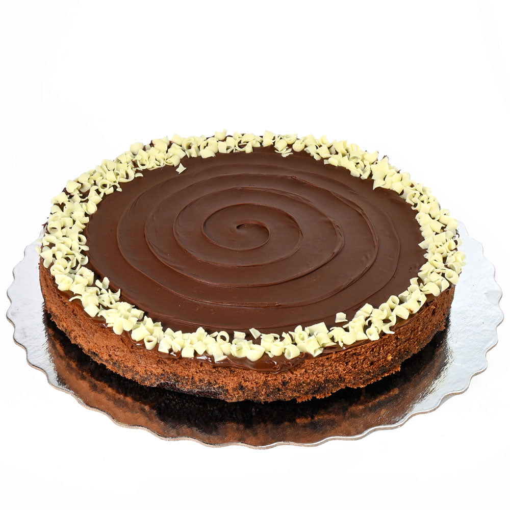 Large Chocolate Cheesecake With Hazelnut Spread – Naked Cake Company