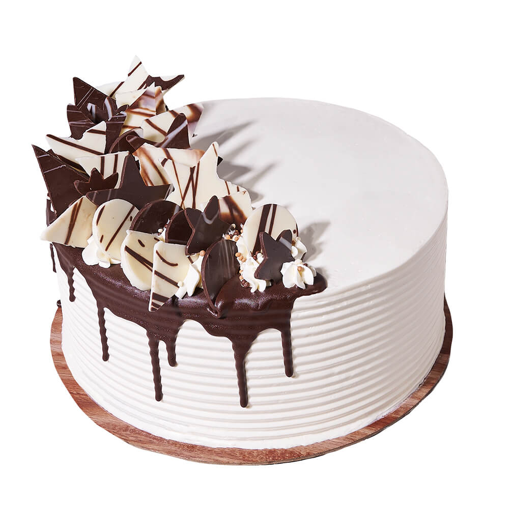 Large Black + White Layer Cake – Naked Cake Company